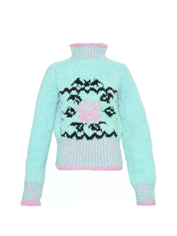 SOPHIA WEBSTER Marceline Intarsia-knit Sweater