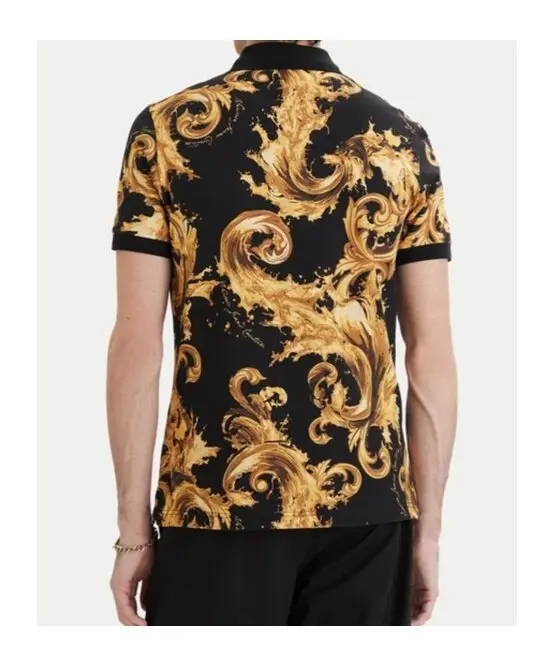 Versace Baroque-print Polo Shirt