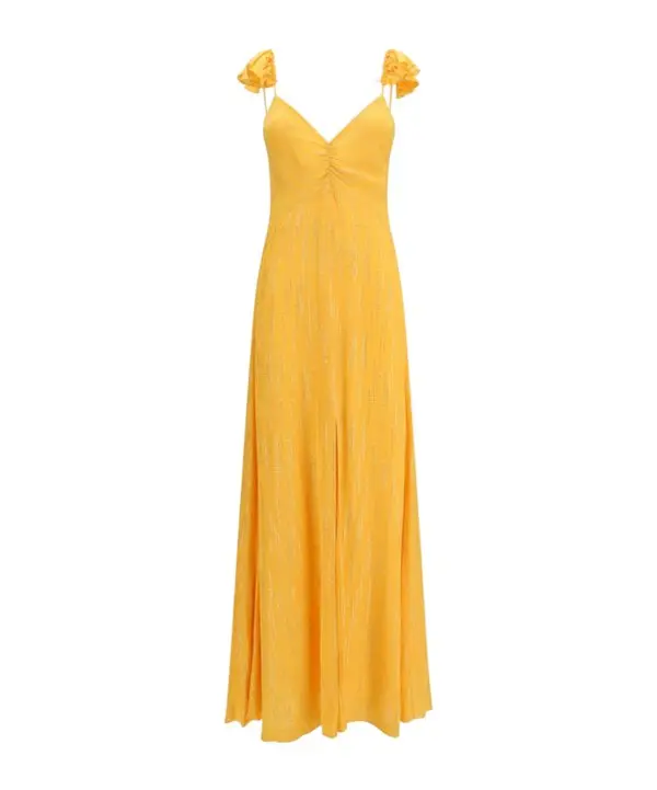 FORTE_FORTE Ruffled Dress - Yellow