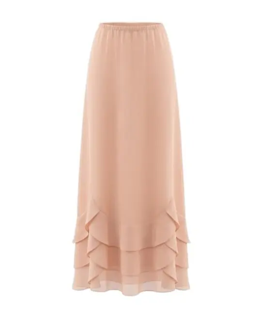 Simone Rocha Ruffled Tiered Midi Skirt - Nude