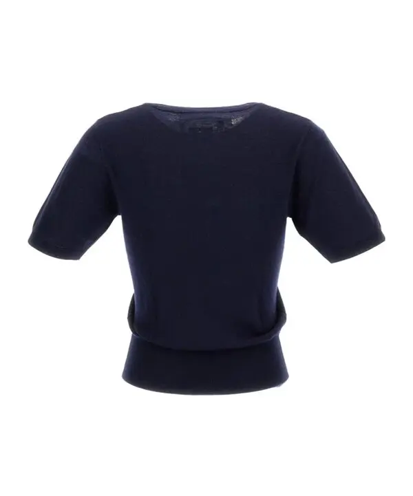 Extreme Cashmere Short-sleeved Knitted T-shirt