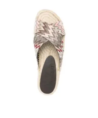 Missoni Criss-cross Espadrille Slides