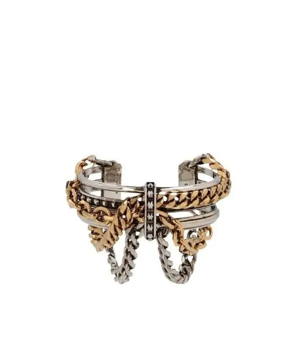Alexander McQueen Multi-chain Cuff Bracelet - Yellow