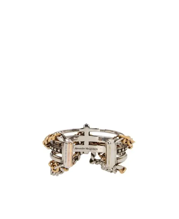 Alexander McQueen Multi-chain Cuff Bracelet