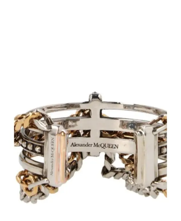 Alexander McQueen Multi-chain Cuff Bracelet