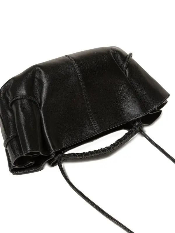 Hereu Mini Arta Braided Crossbody Bag - Black