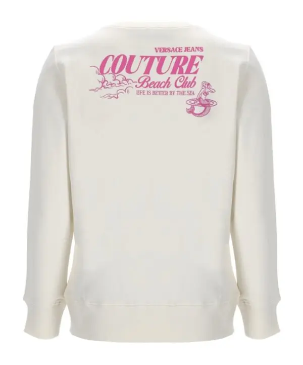 Versace Beach Club Logo Sweatshirt - Ivory