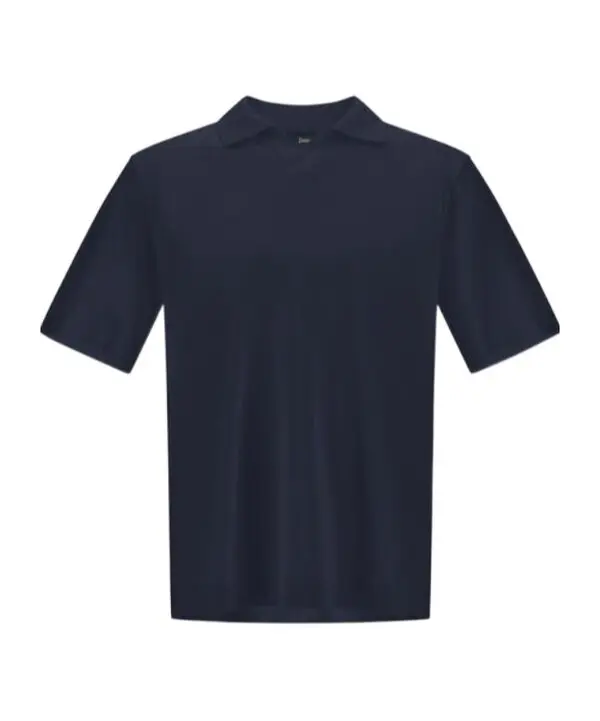 Herno Skipper Open-neck Polo Shirt - Blue