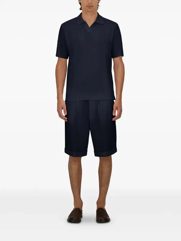 Herno Skipper Open-neck Polo Shirt - Blue