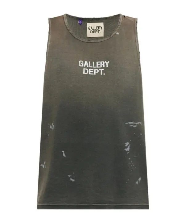 GALLERY DEPT. Distressed Graphic Vest - Black