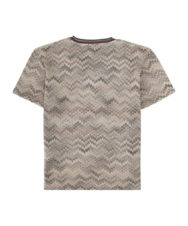 Missoni Zigzag Knit T-shirt - Gray