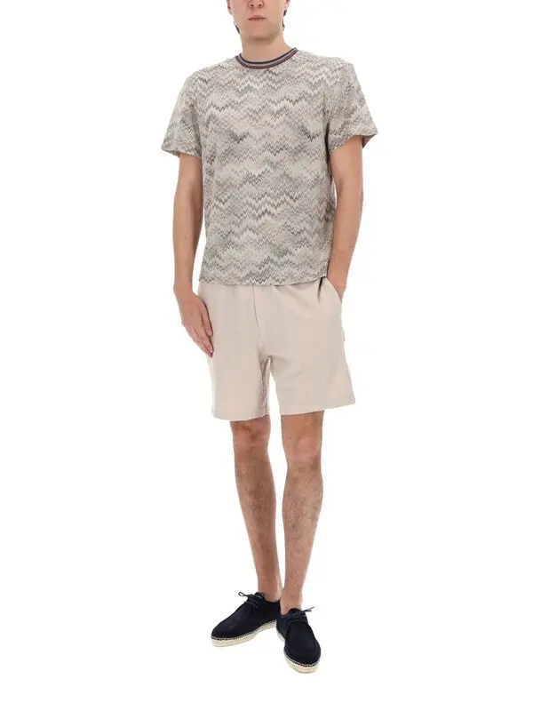 Missoni Zigzag Knit T-shirt - Gray