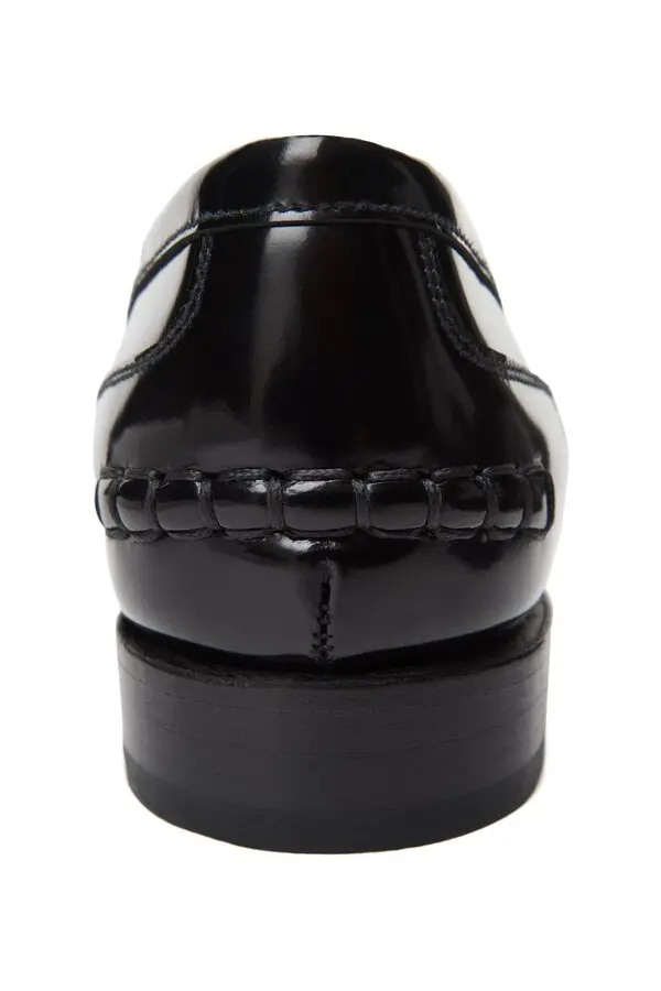 Alexander Wang Carter Loafers With Gold Logo Detail - Black