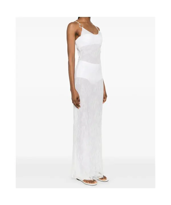 Oseree Crystal-embellished Spaghetti Strap Maxi Dress