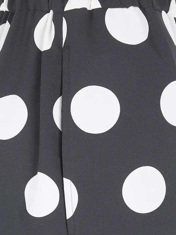 Junya Watanabe Polka-dot Wide Leg Trousers - Black