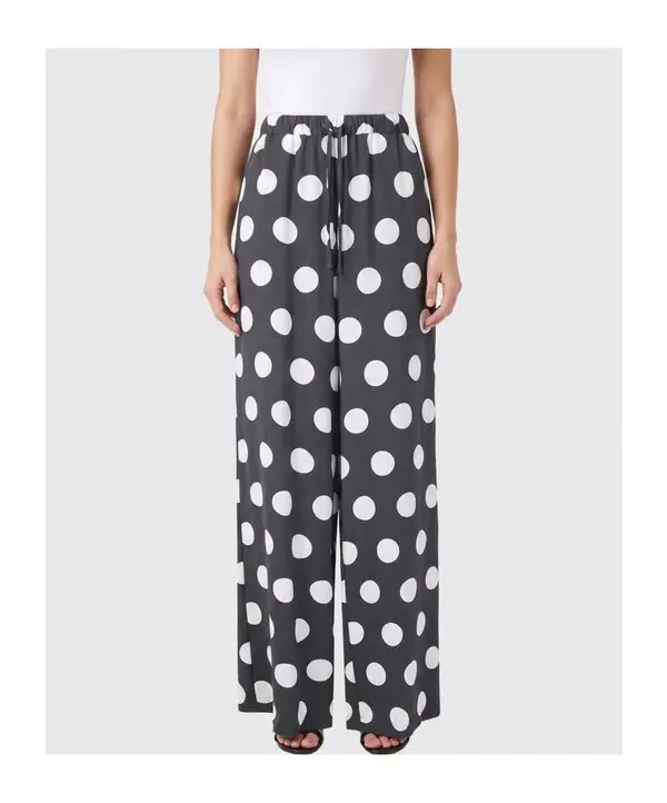 Junya Watanabe Polka-dot Wide Leg Trousers - Black