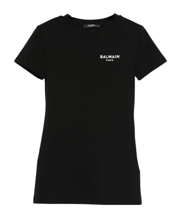 Balmain Logo Print T-shirt - Black