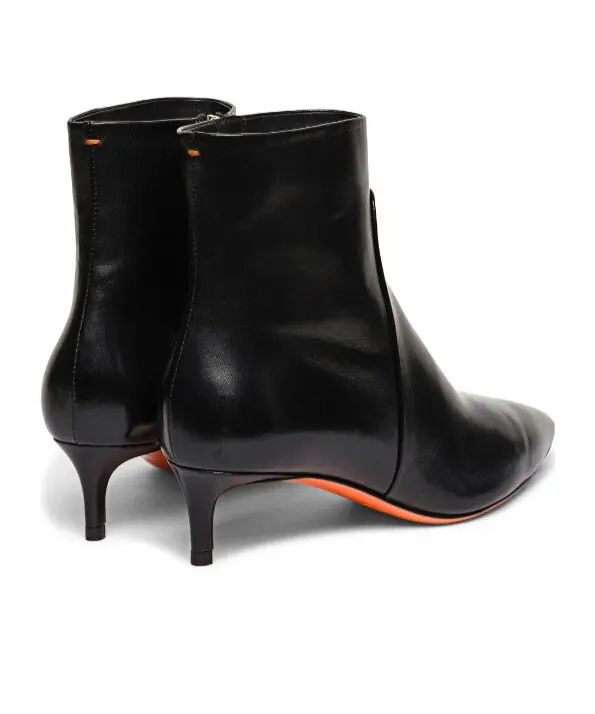 Santoni Pointed Toe Low Heel Boots