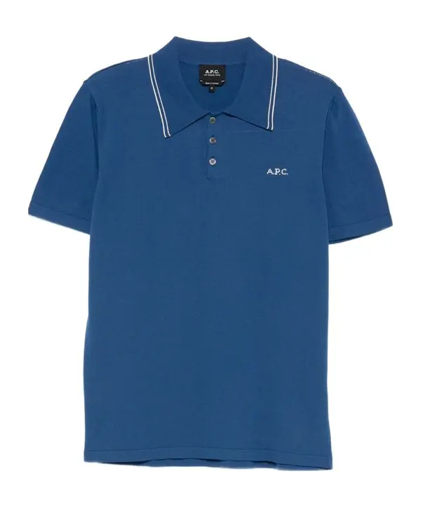 A.p.c. Short-sleeved Polo Shirt - Blue