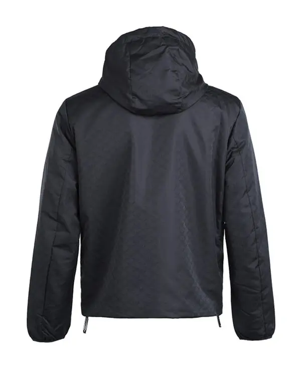 Emporio Armani Monogram Zipped Hooded Jacket