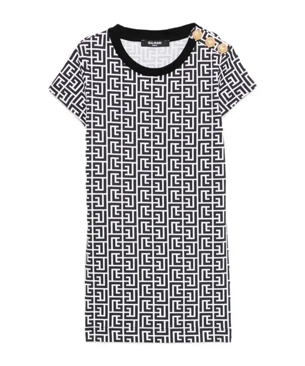 Balmain Embellished Print T-shirt - Black