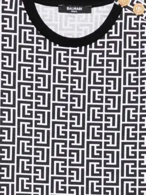 Balmain Embellished Print T-shirt
