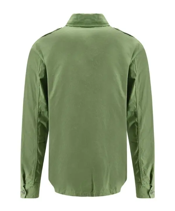 Aspesi Logo Embroidered Shirt - Green