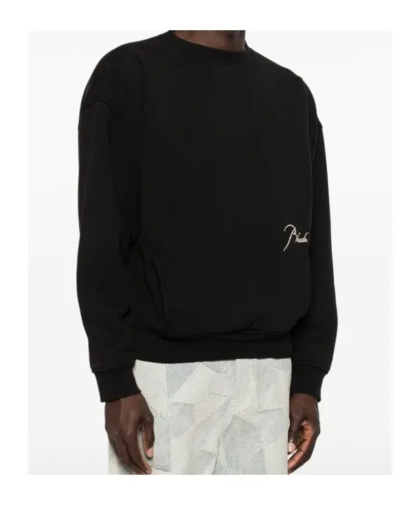 Rhude Logo-embroidered Sweater - Black