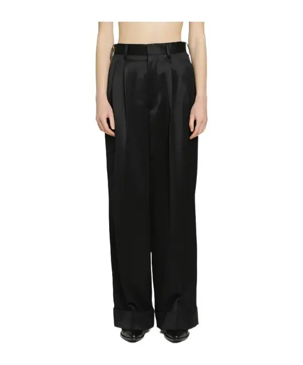 Junya Watanabe Pleated Trousers - Black