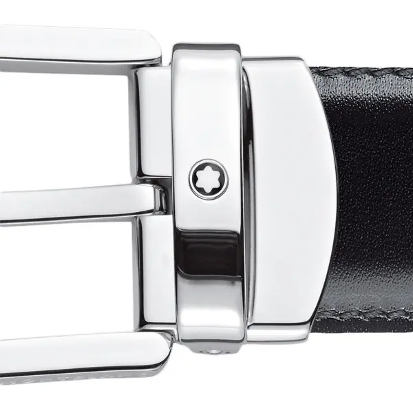 Montblanc Leather Belt With Pin Buckle