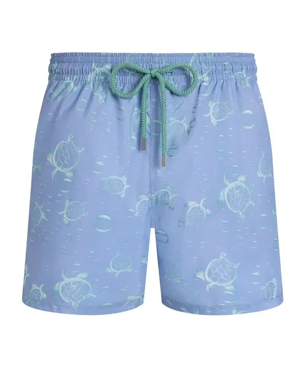 Vilebrequin Turtle Print Swim Shorts - Blue/green