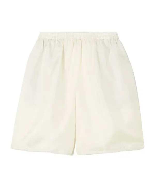 RÓHE Silk Shorts - White
