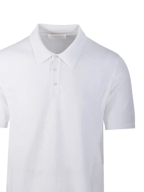 ROBERTO COLLINA Short-sleeve Polo Shirt - White