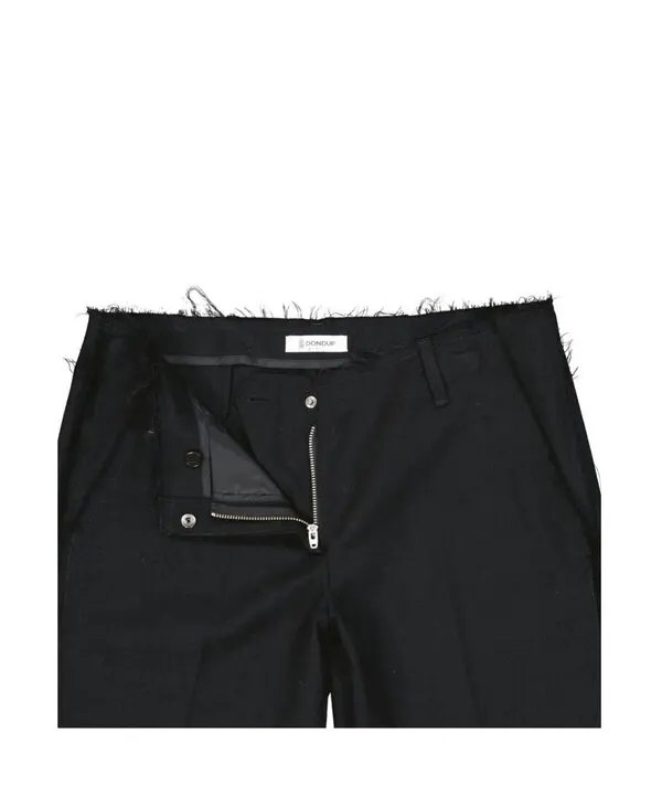 DONDUP Frayed-edge Shorts With Zip Closure