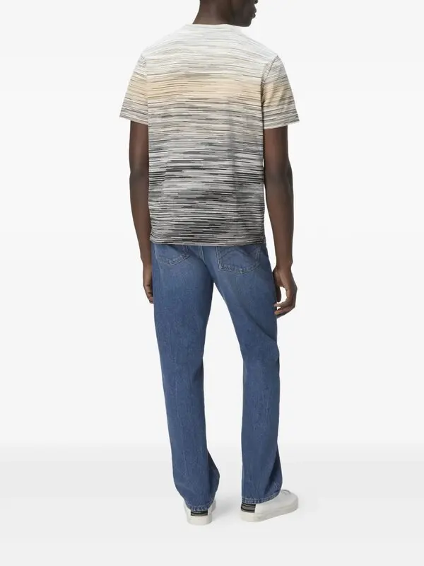 Missoni Faded-flame Pattern T-shirt - Gray