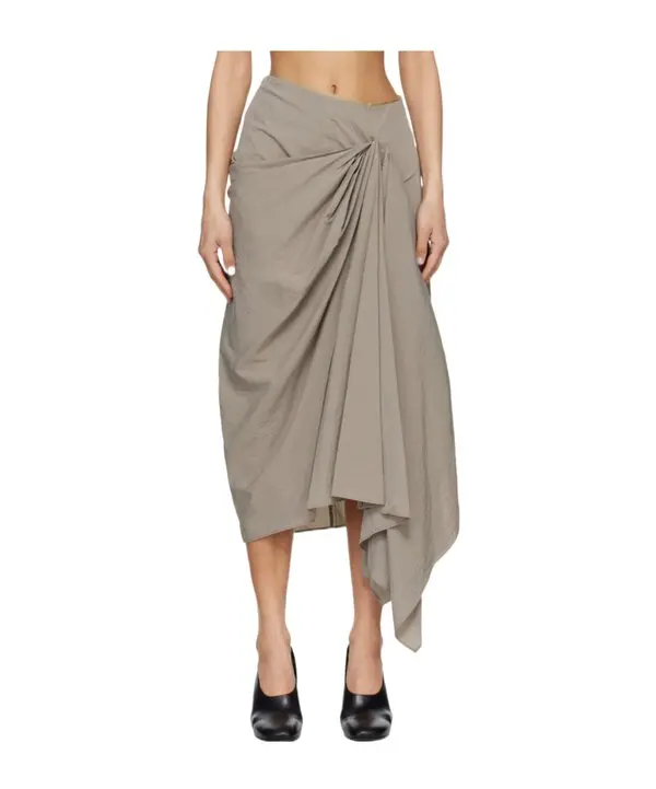 ENTIRE STUDIOS Flowing Skirt - Nude