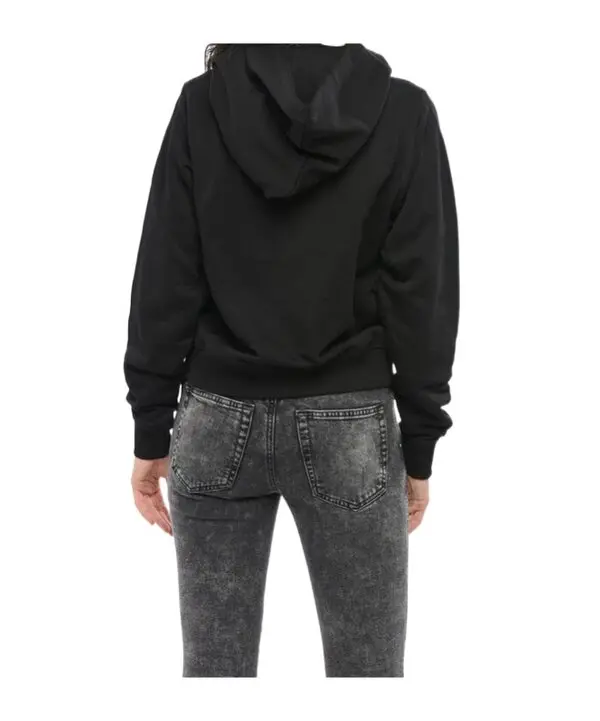 DIESEL® Hooded Sweatshirt With Logo - Black