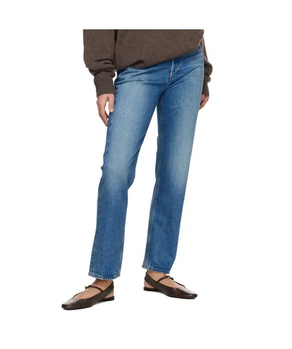AGOLDE 90s Pinch Waist High Rise Straight Leg Jeans - Blue