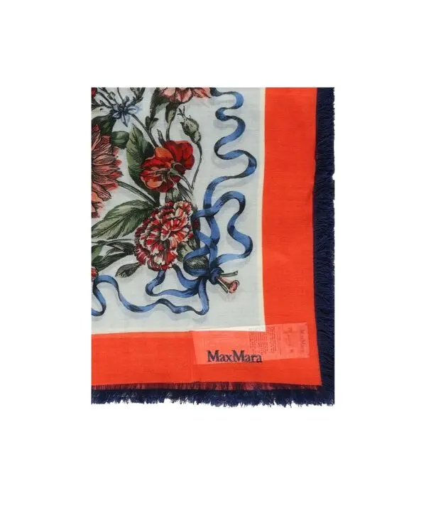 Max Mara Patterned Scarf - Coral-red