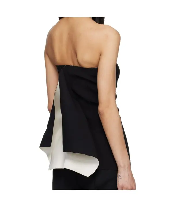 ENTIRE STUDIOS Strapless Top With Unfinished Edges