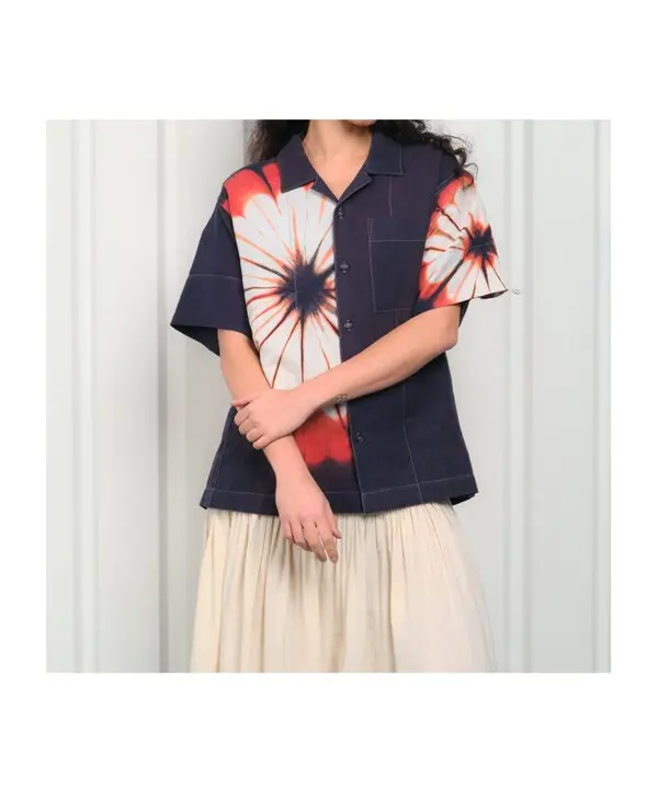 STORY MFG. Greetings Shirt Ss Pink Flower Clamp