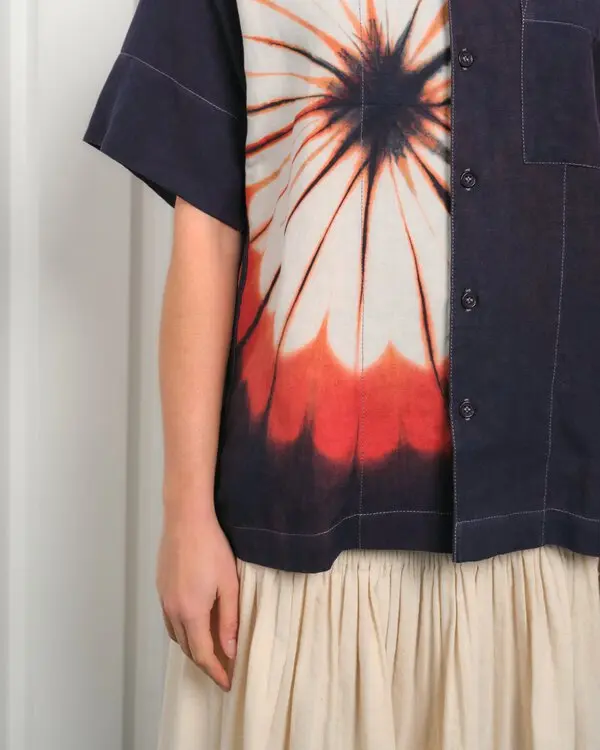 STORY MFG. Greetings Shirt Ss Pink Flower Clamp
