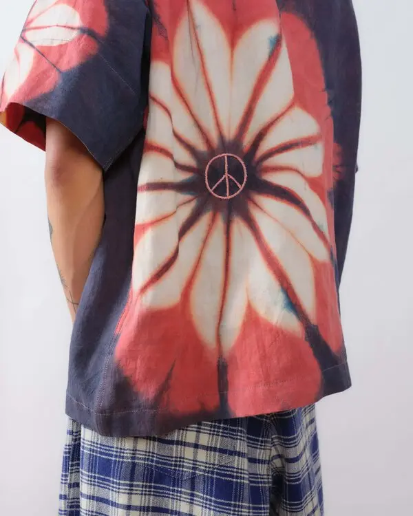STORY MFG. Greetings Shirt Ss Pink Flower Clamp