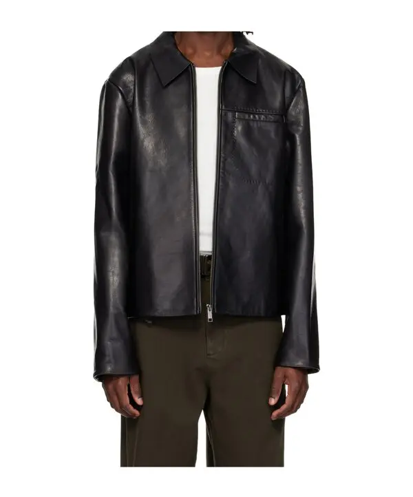 ENTIRE STUDIOS Corehide Leather Jacket - Black