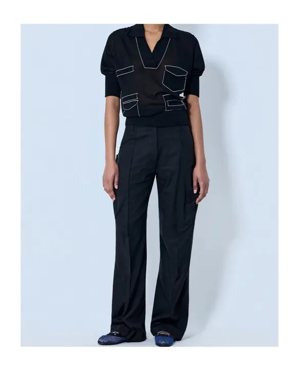 KIKO KOSTADINOV Kreiner Knitted Polo Top