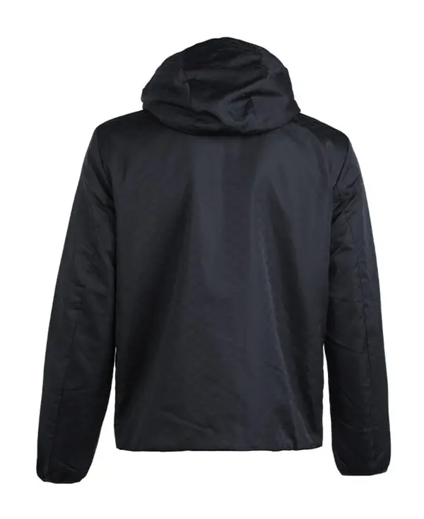 Emporio Armani Monogram Zipped Hooded Jacket