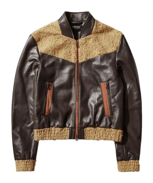 KIKO KOSTADINOV Konrad Textured Panelled Bomber Jacket - Brown