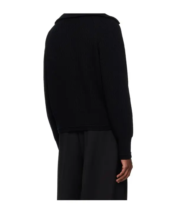 ENTIRE STUDIOS Blimp Ribbed-knit Quarter-zip Sweater
