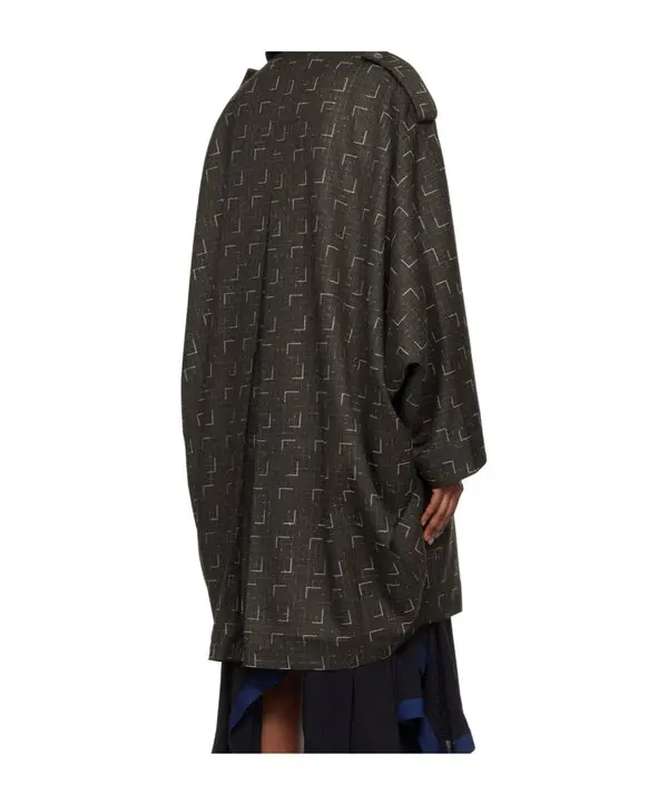 KIKO KOSTADINOV Long-sleeved Coat With Lapel Collar And Patch Pockets