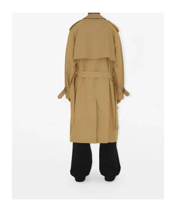 Burberry Double Breasted Belted Trench Coat